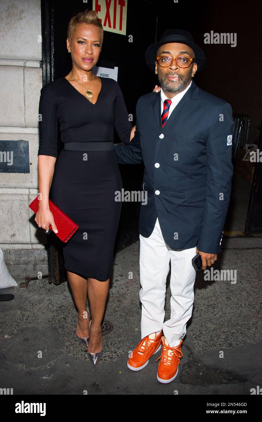 Tonya Lewis Lee and Spike Lee attend the opening night performance of ...