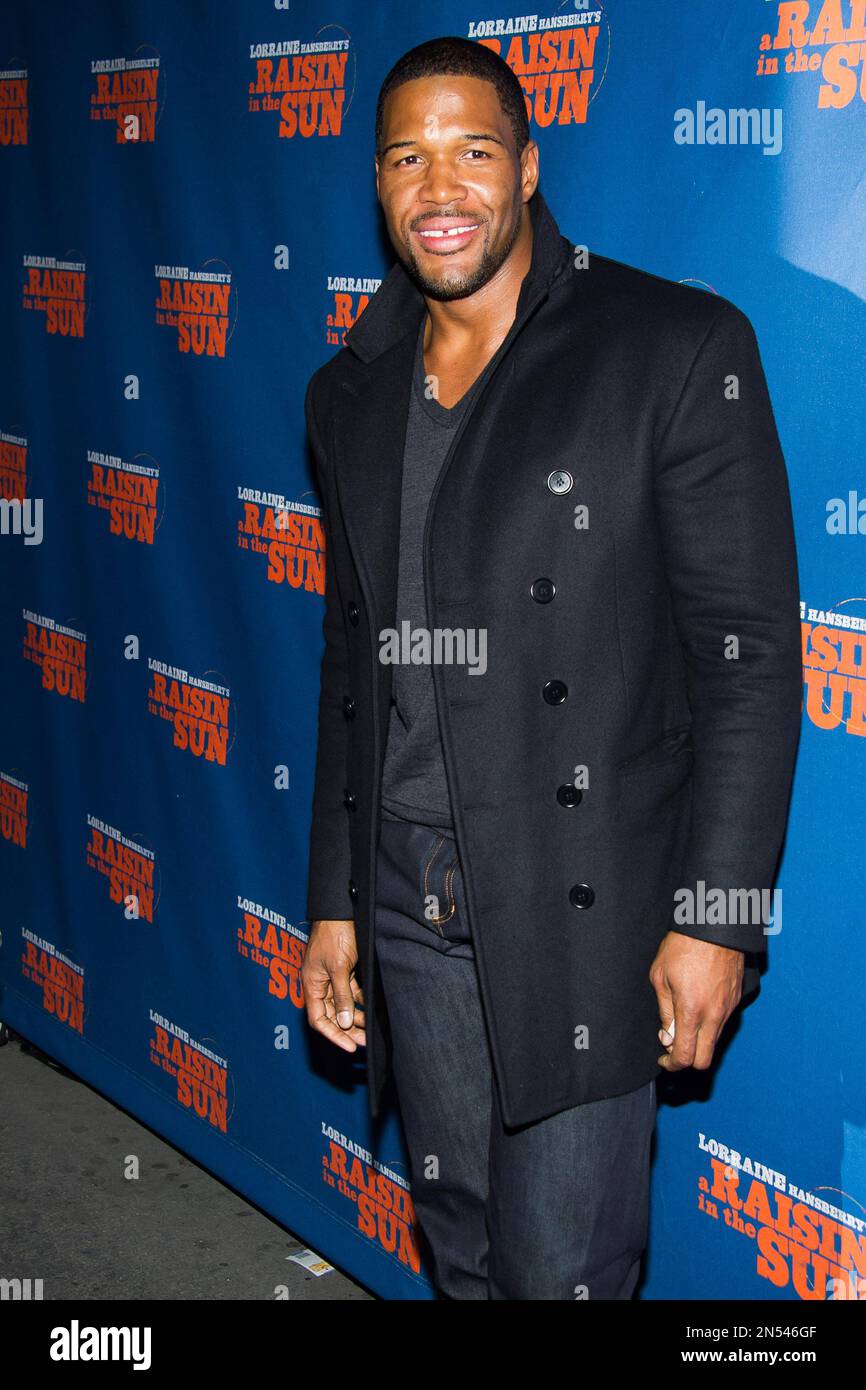 Michael Strahan attends the opening night performance of "A Raisin in ...