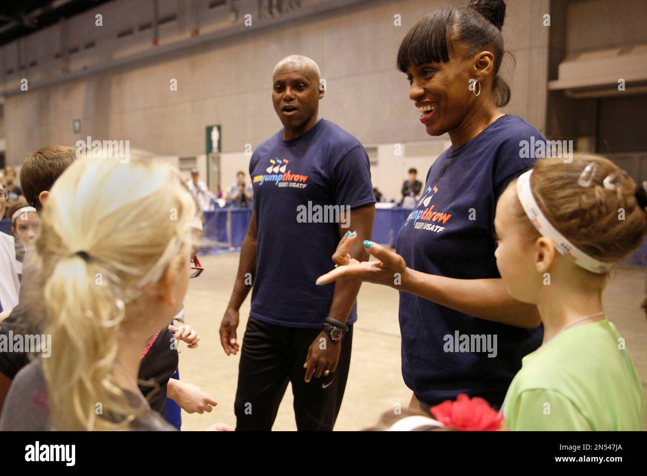 IMAGE DISTRIBUTED FOR THE HERSHEY COMPANY - Olympic legends Carl Lewis ...