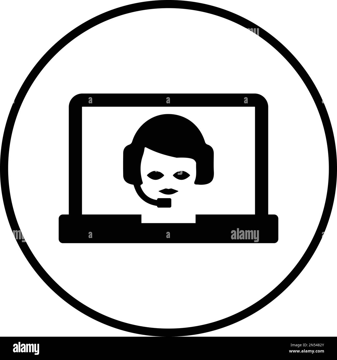 Remote visit Stock Vector Images - Alamy