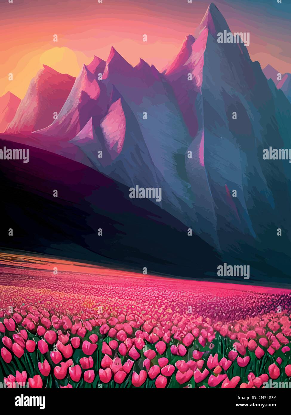 Dutch yellow flowers Stock Vector Images - Alamy