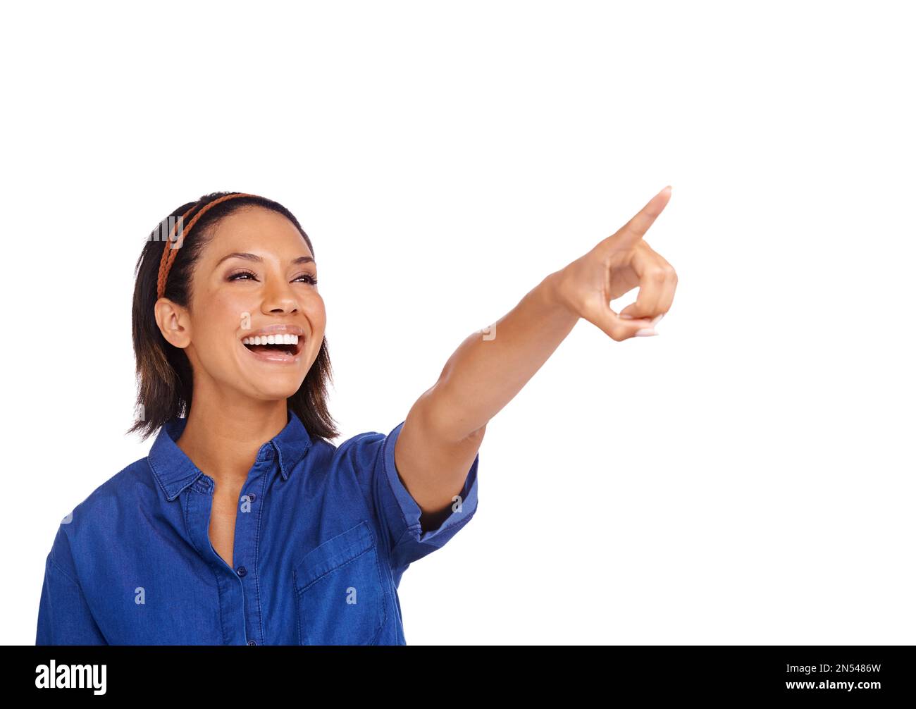 Thats hilarious. An attractive young woman pointing at something while ...