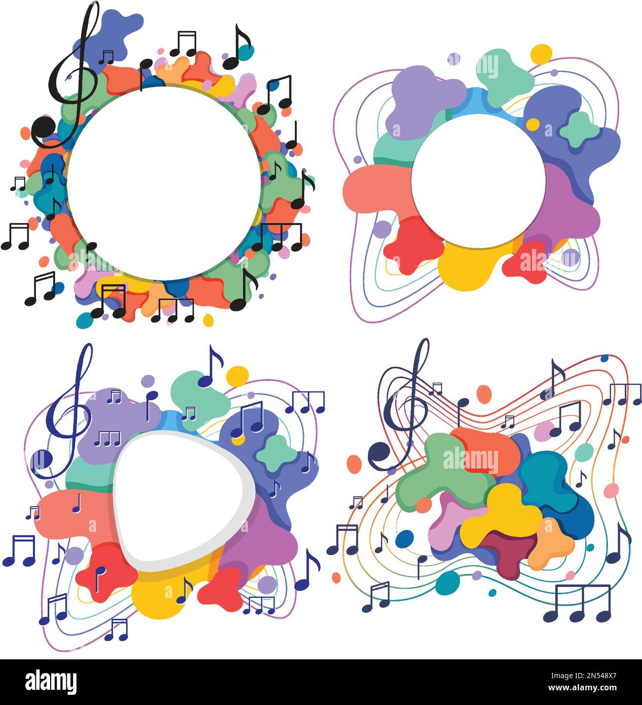 Music theme cartoon icon illustration Stock Vector Image & Art - Alamy
