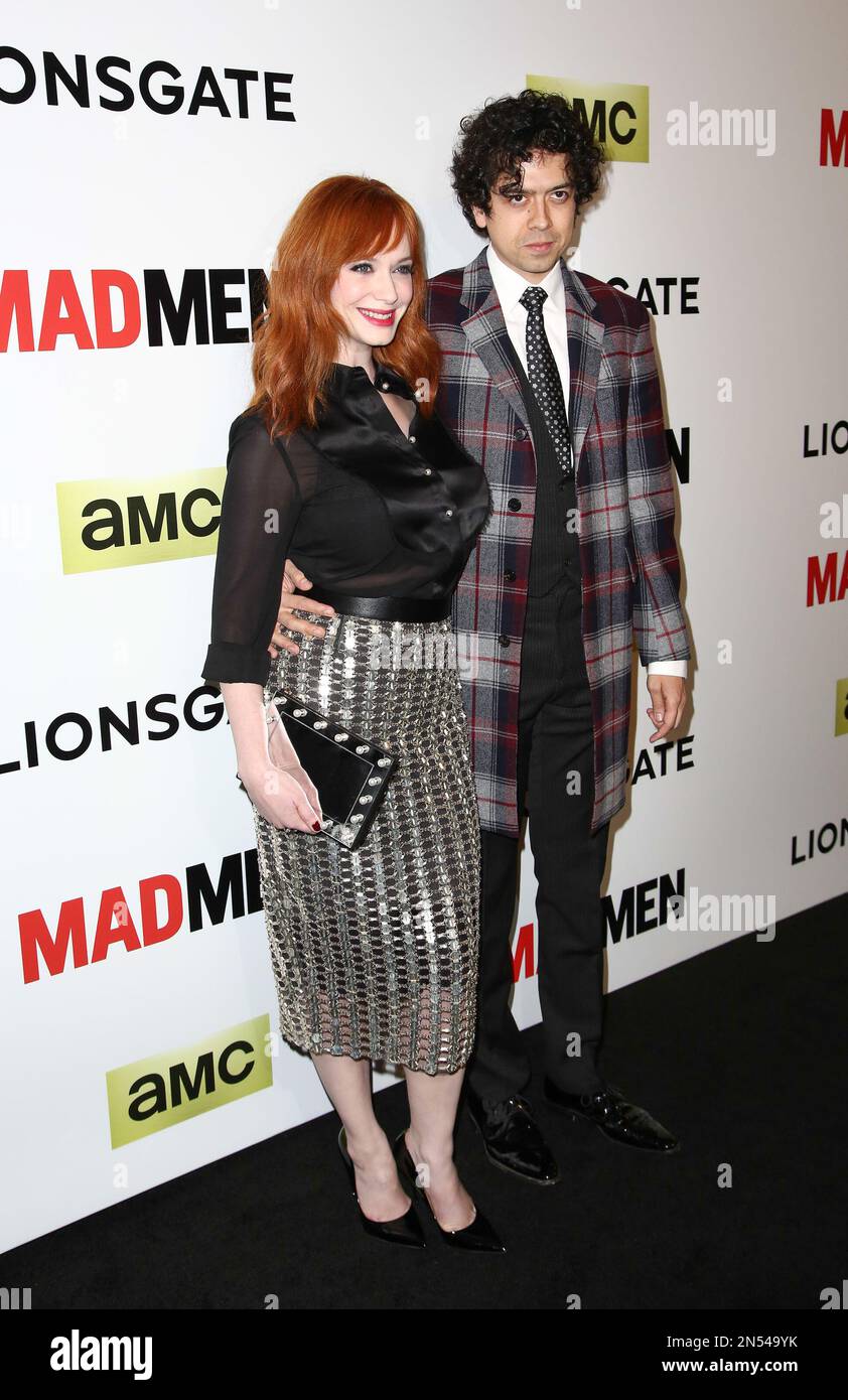 Christina Hendrix and Geoffrey Arend seen at LA Premiere of "Mad Men ...