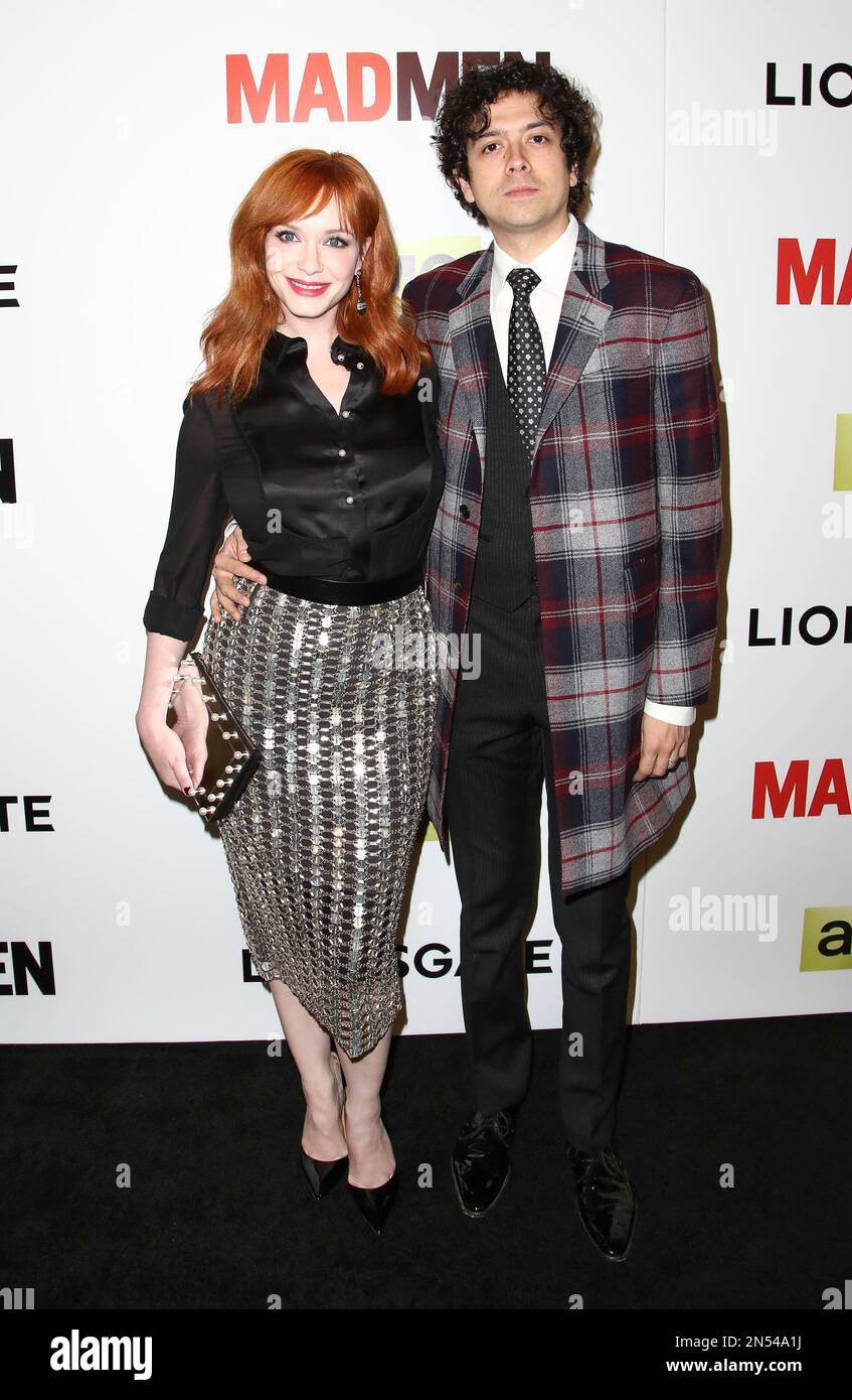Christina Hendrix and Geoffrey Arend seen at LA Premiere of "Mad Men ...