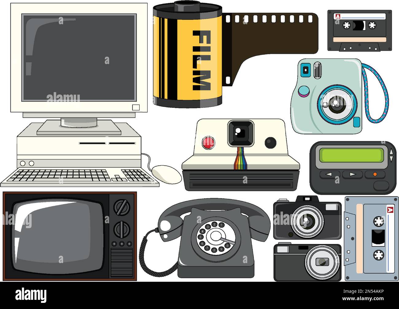 Classic computers Stock Vector Images - Alamy