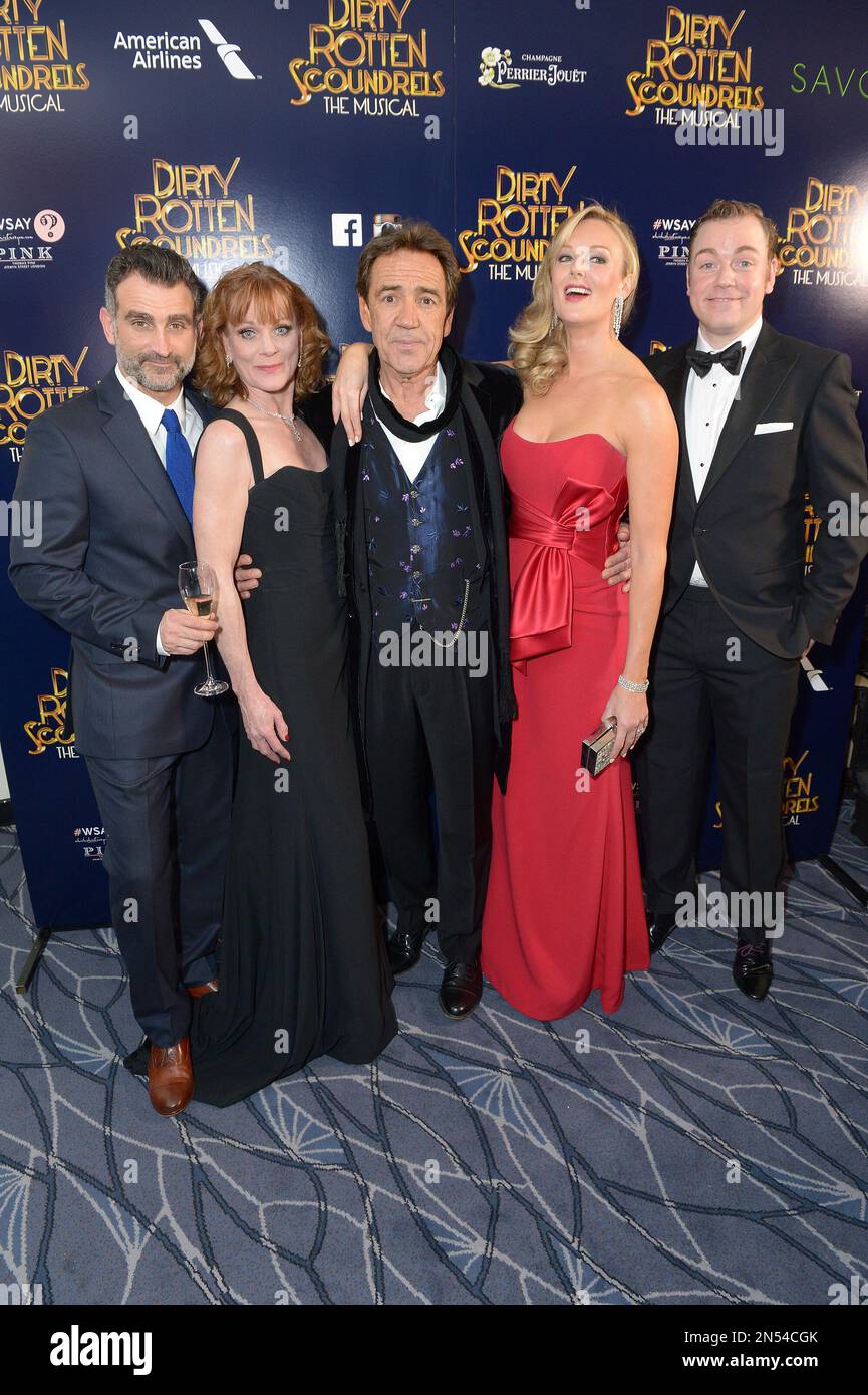 From left, the cast of the show John Marquez, Samantha Bond, Robert ...