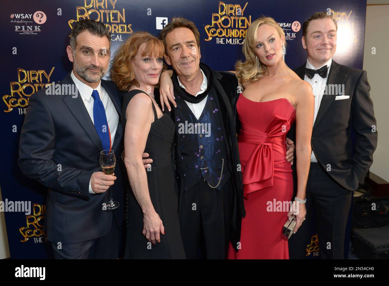 From left, the cast of the show John Marquez, Samantha Bond, Robert Lindsay, Katherine Kingsley ...