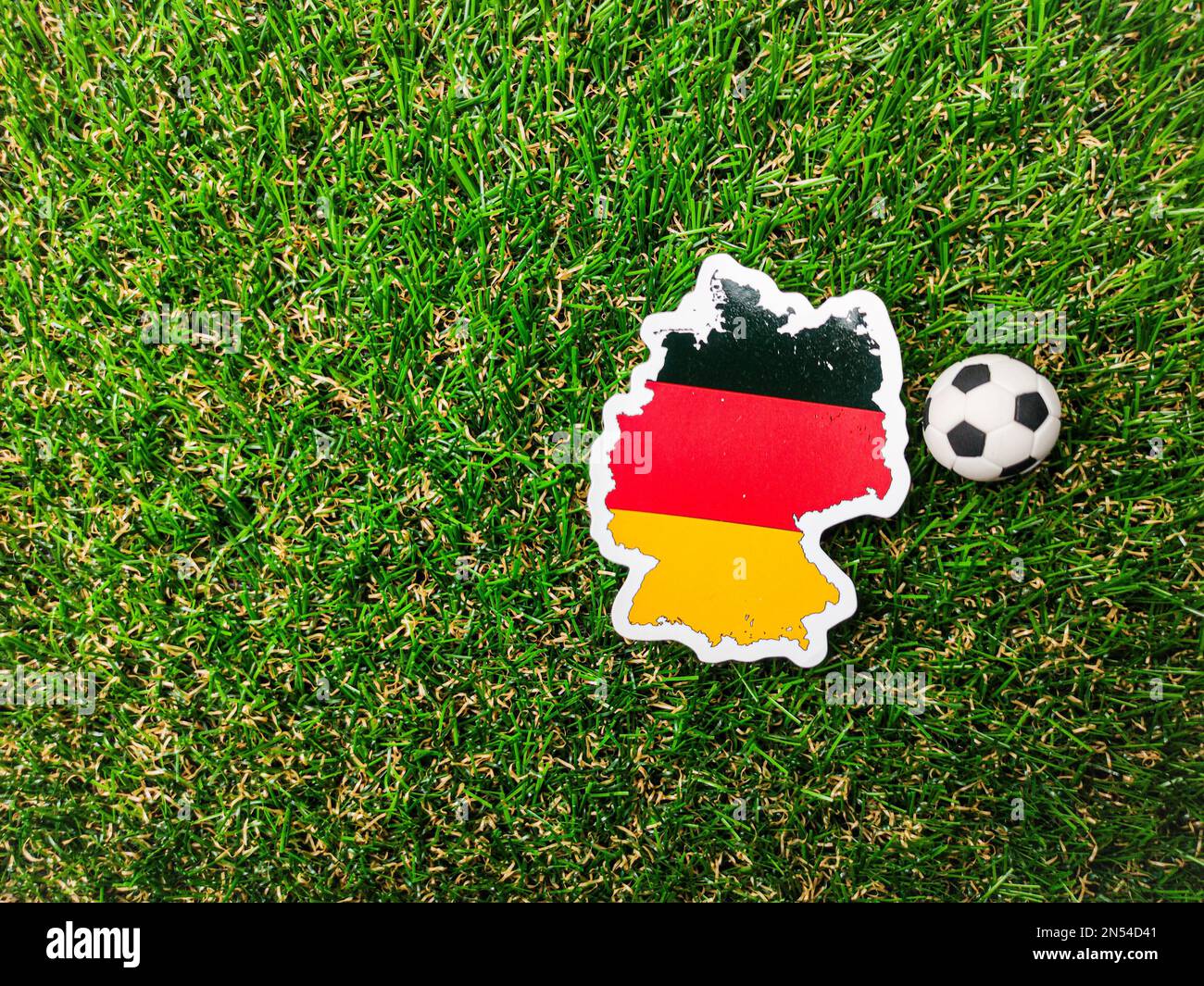 German fans wave germany flag hi-res stock photography and images - Alamy