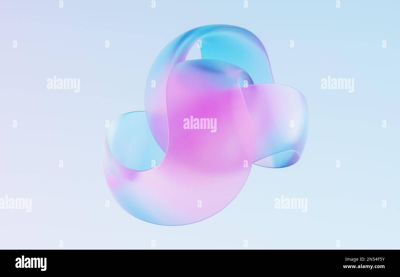 Gradient transparent geometry background, 3d rendering. Digital drawing ...
