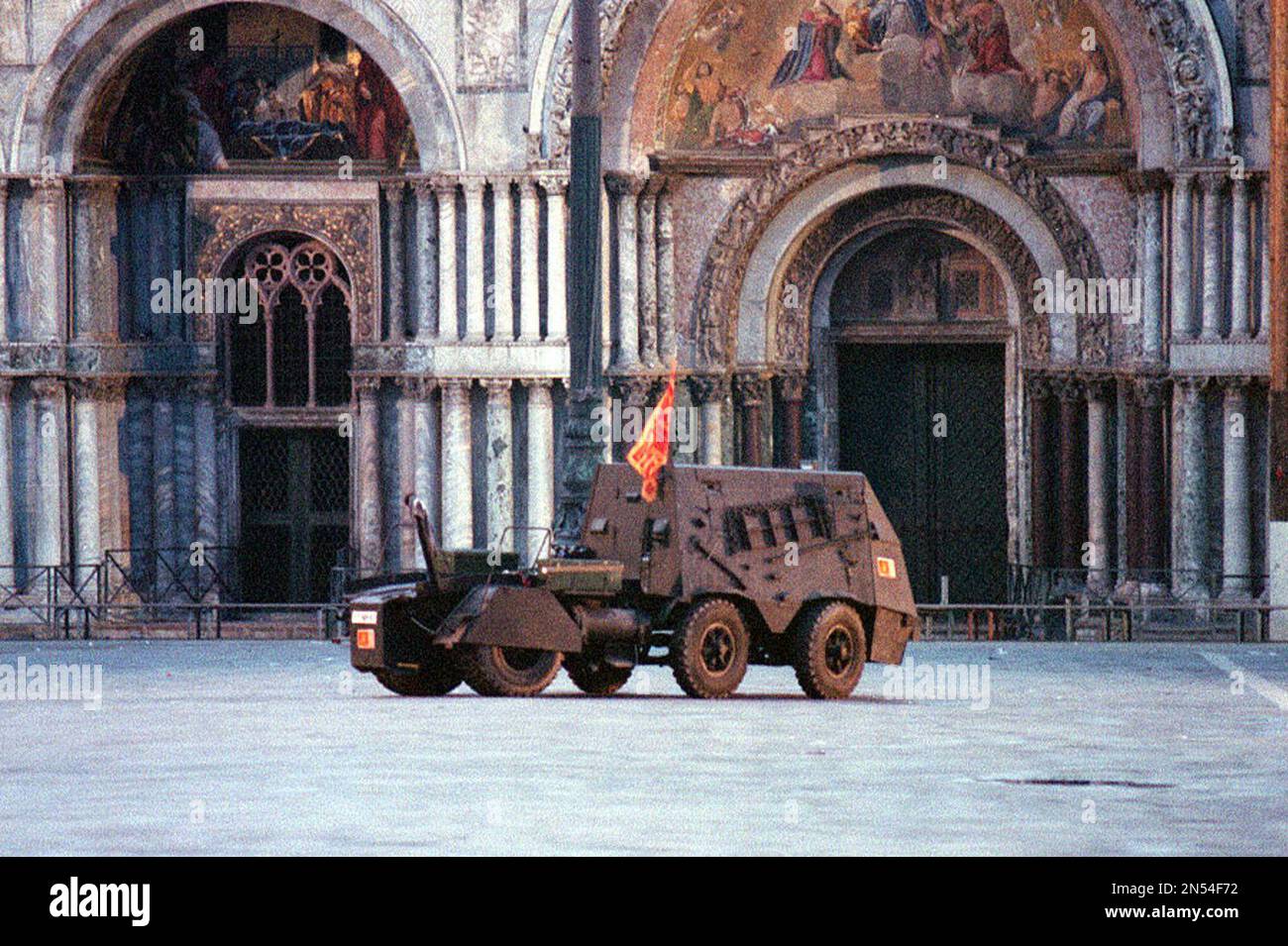 FILE - In this Friday, May 9, 1997 file photo, the mock armored car ...