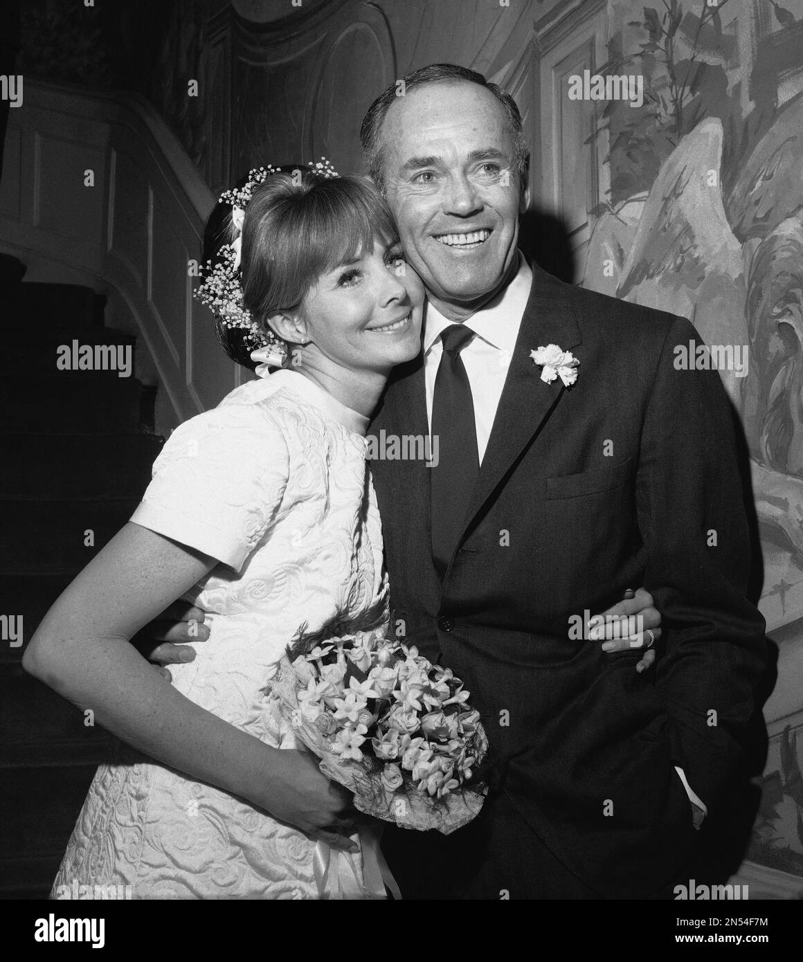 Actor Henry Fonda is pictured with his wife, the former Shirlee Mae ...