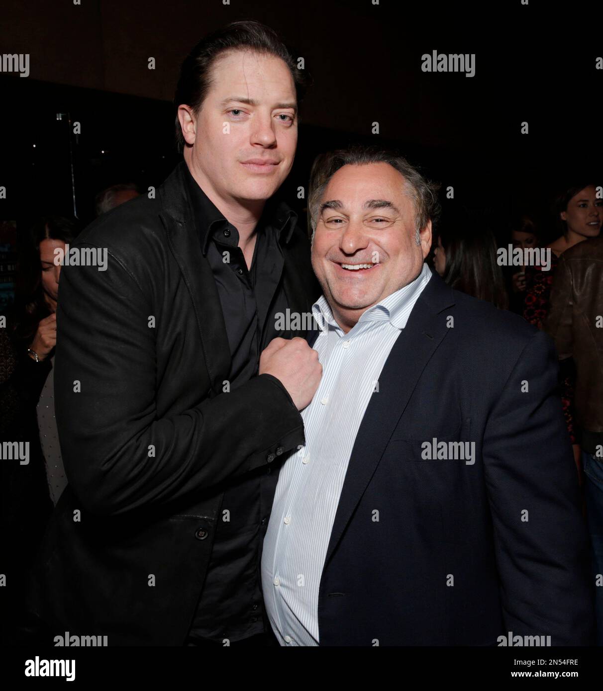 Brendan Fraser and Writer/Director/Producer Leslie Greif attend the ...