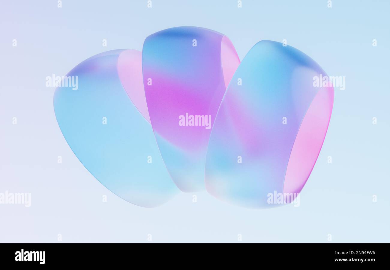 Gradient transparent geometry background, 3d rendering. Digital drawing ...