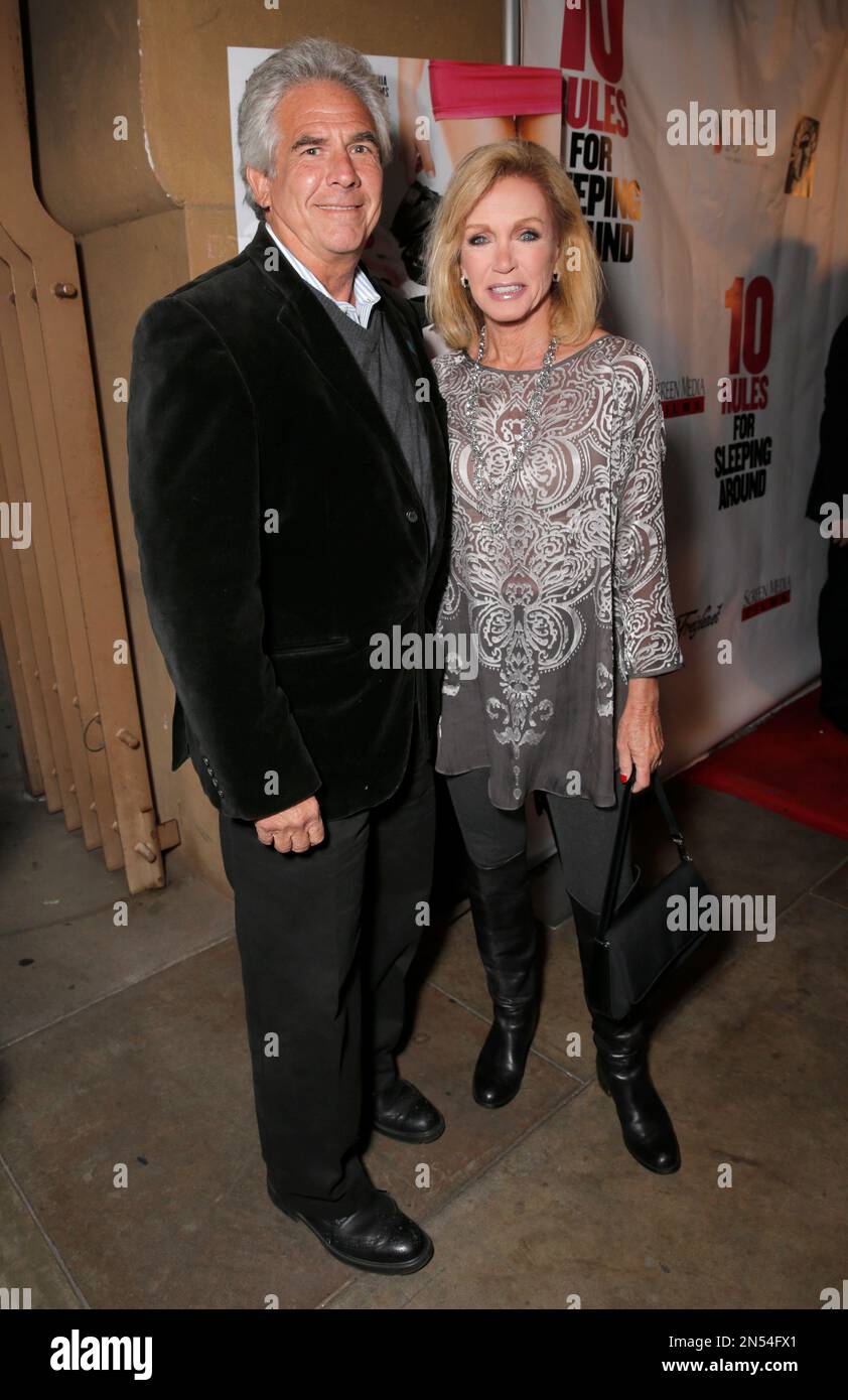 Larry Gilman and Donna Mills attend the premiere of Screen Media Films ...