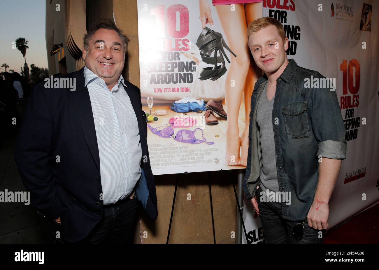 Leslie Greif and Noel Fisher attend the premiere of Screen Media Films ...