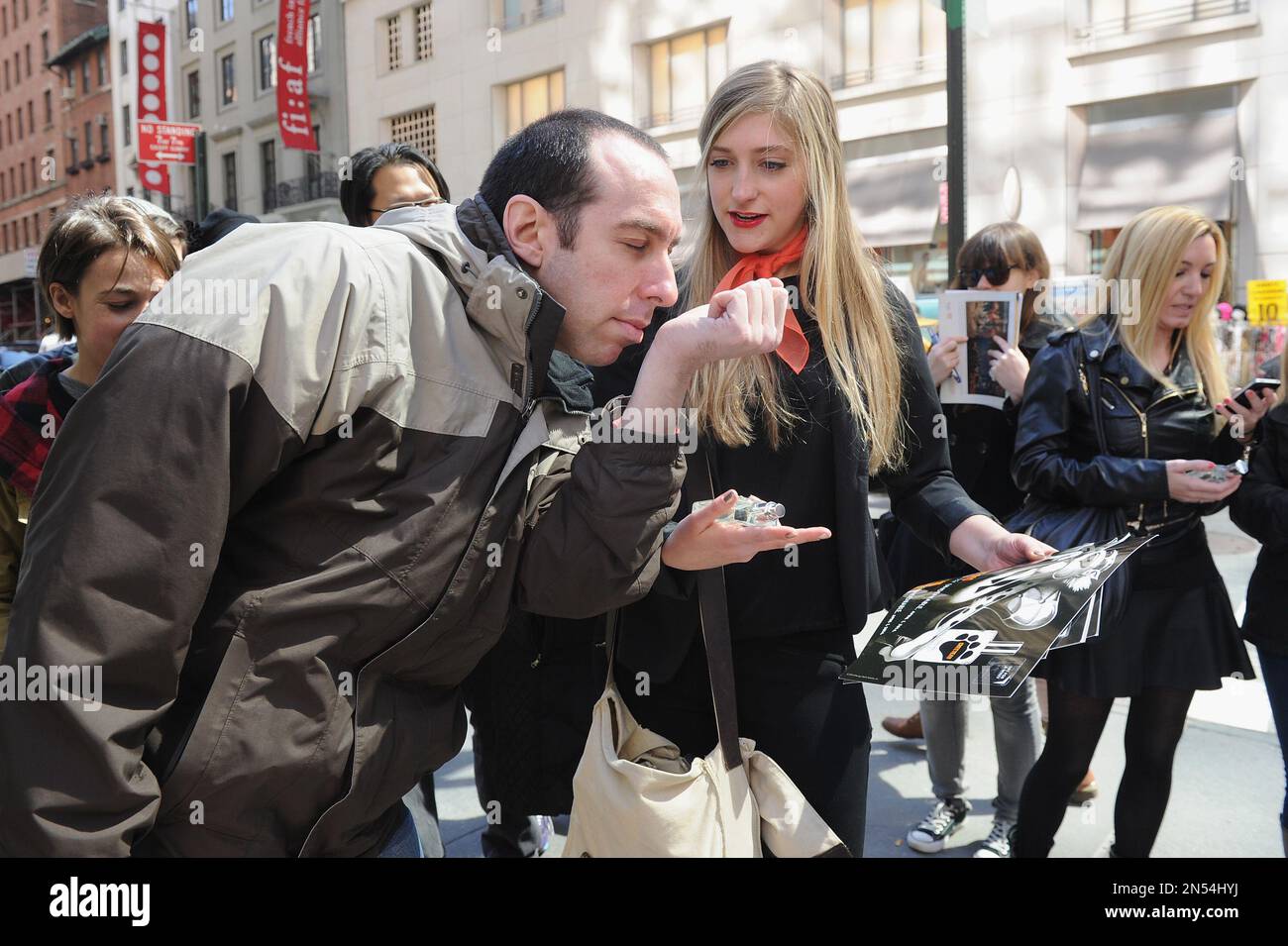 IMAGE DISTRIBUTED FOR CHEETOS - First sampler of the day Jordan Yanco ...