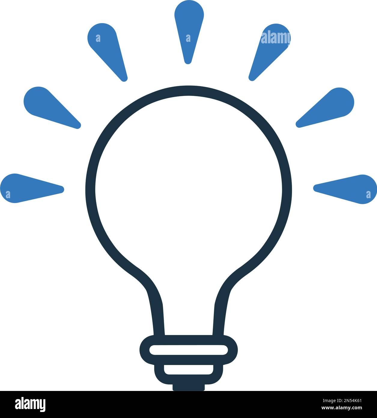 Energy, light bulb icon - Simple editable vector EPS file Stock Vector ...