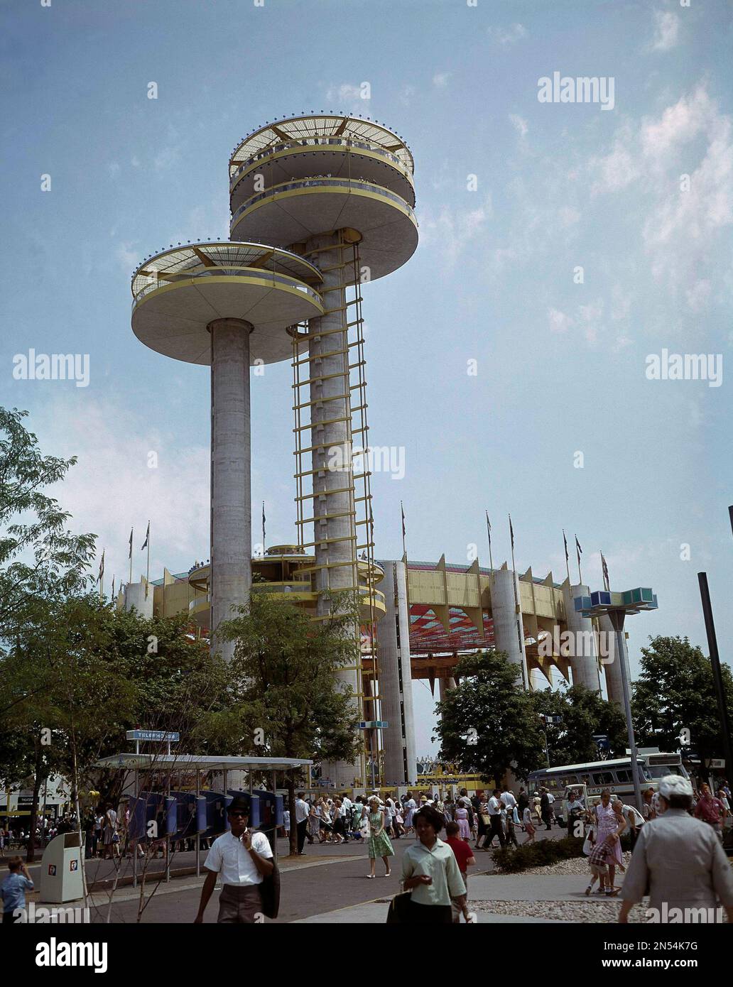 Observation tower of the New York Pavilion during the New York World's ...