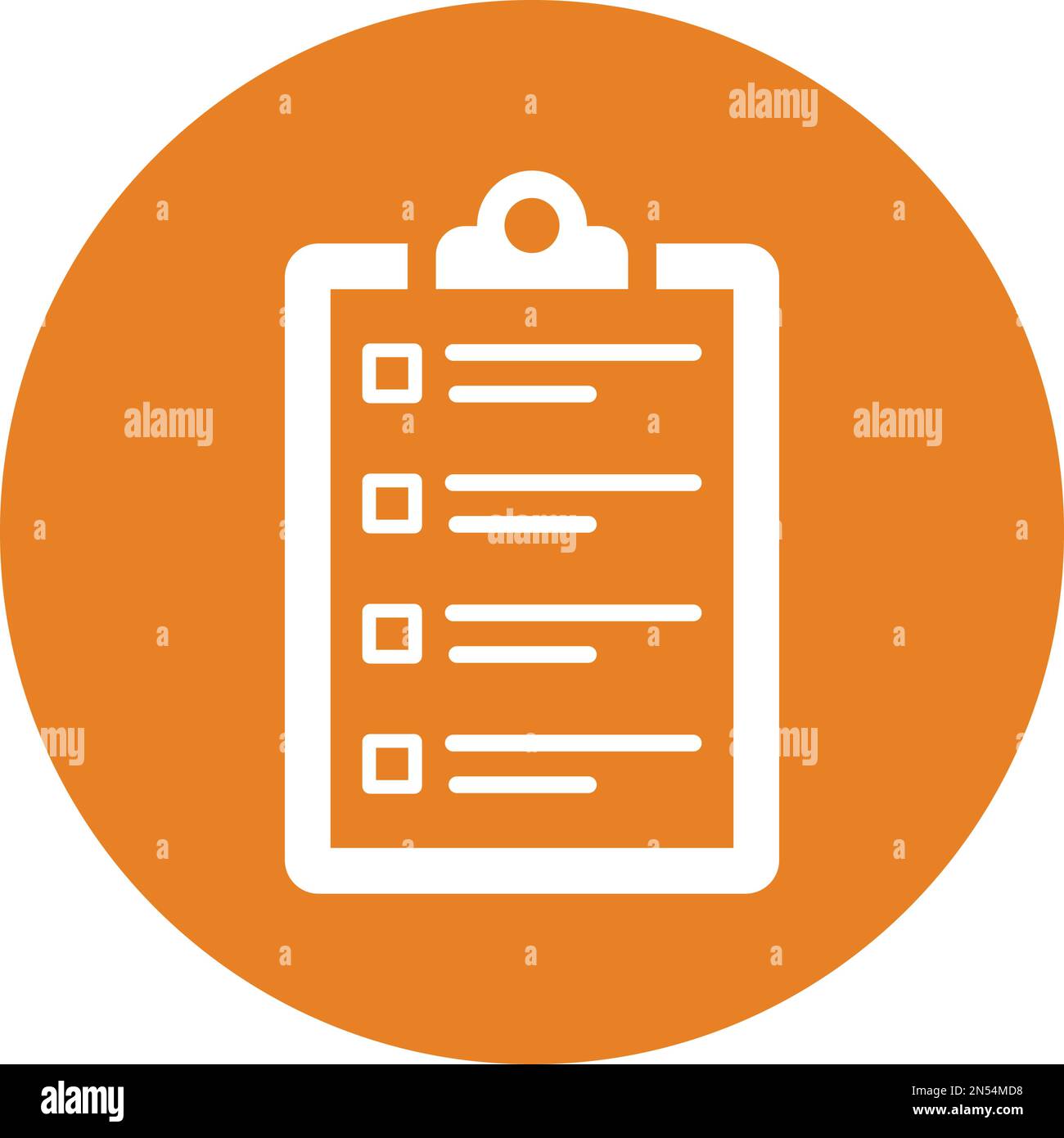 Examination, sheet icon is isolated on white background. Use for ...