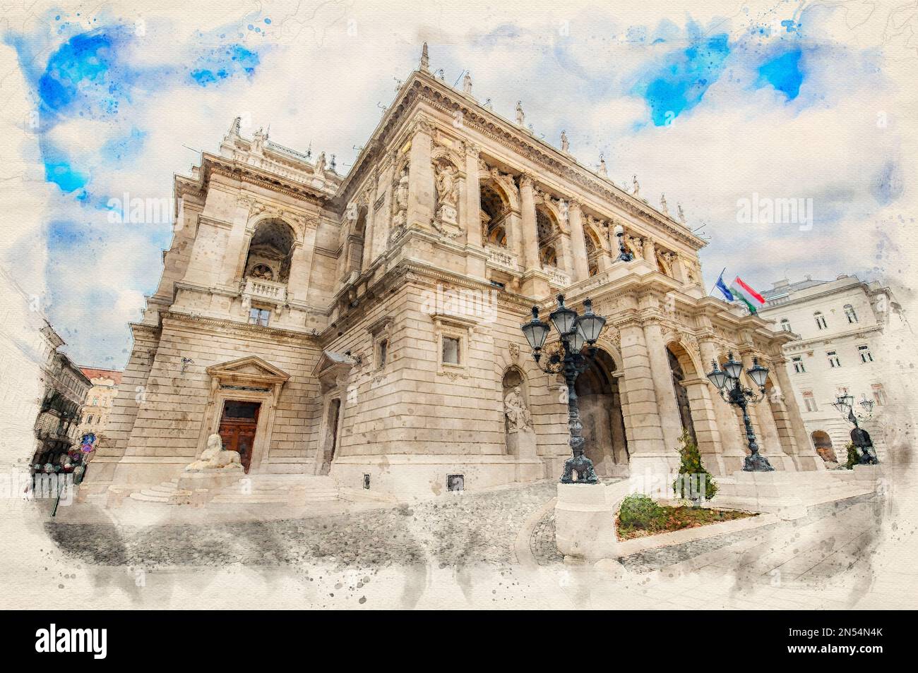 The Hungarian Royal State Opera House in Budapest, Hungary in ...