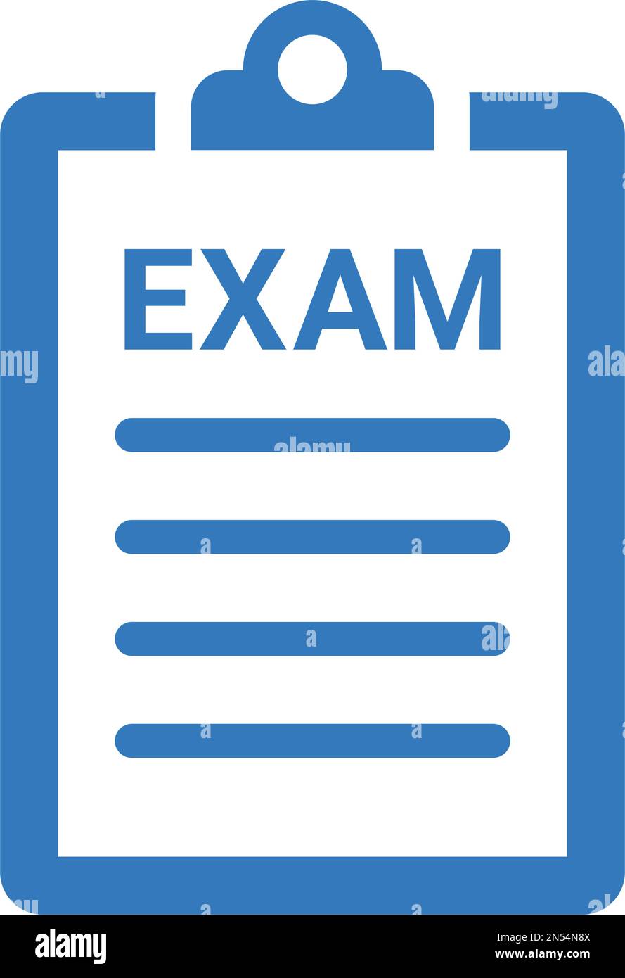 Exam, sheet icon is isolated on white background. Use for graphic and ...