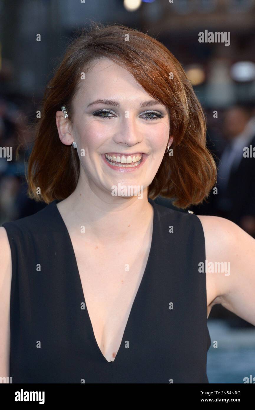 Charlotte Ritchie arrives at the UK premiere of Noah in Leicester ...