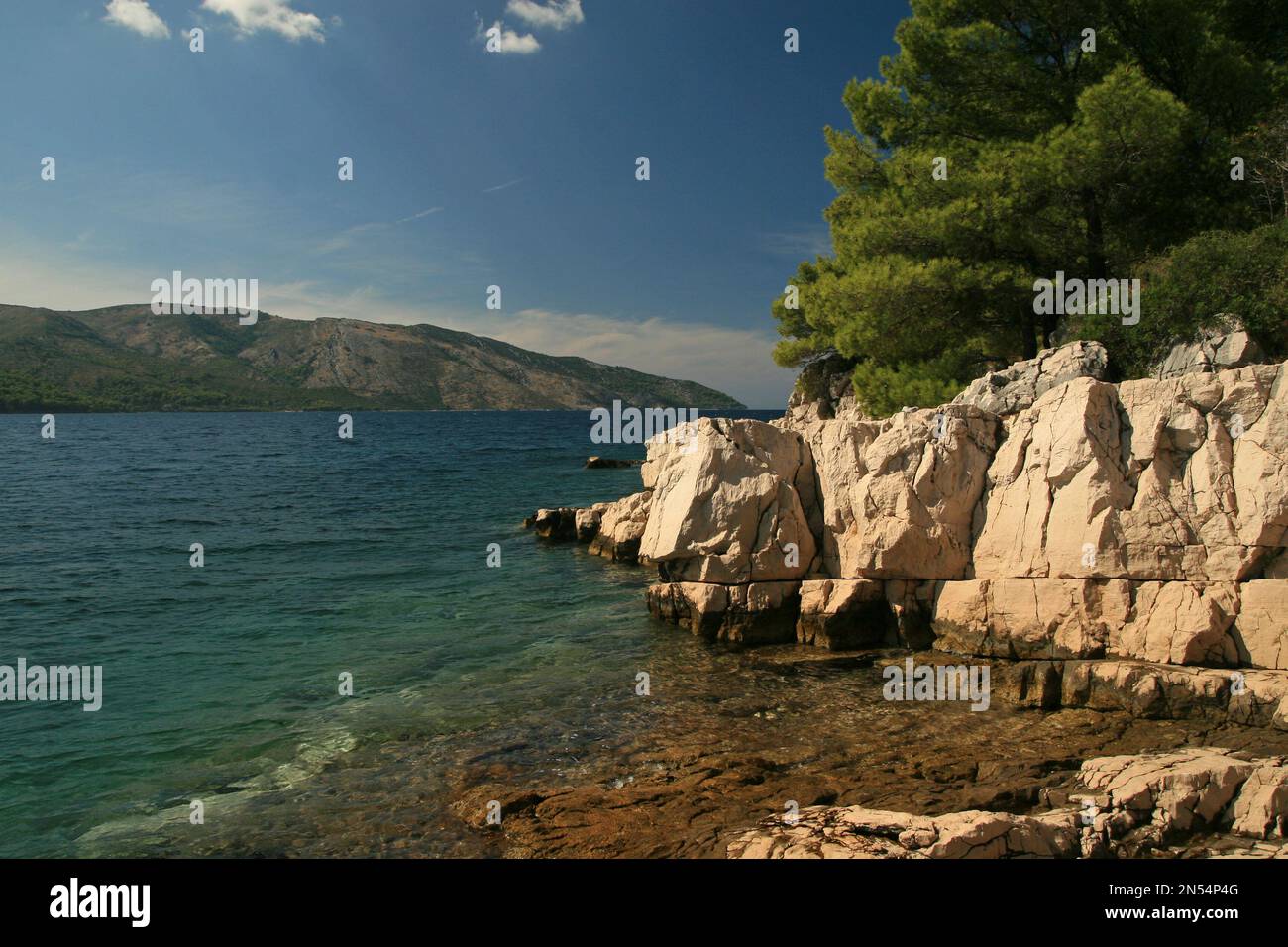 Coastline of Hvar island near Stari Grad, Croatia Stock Photo - Alamy