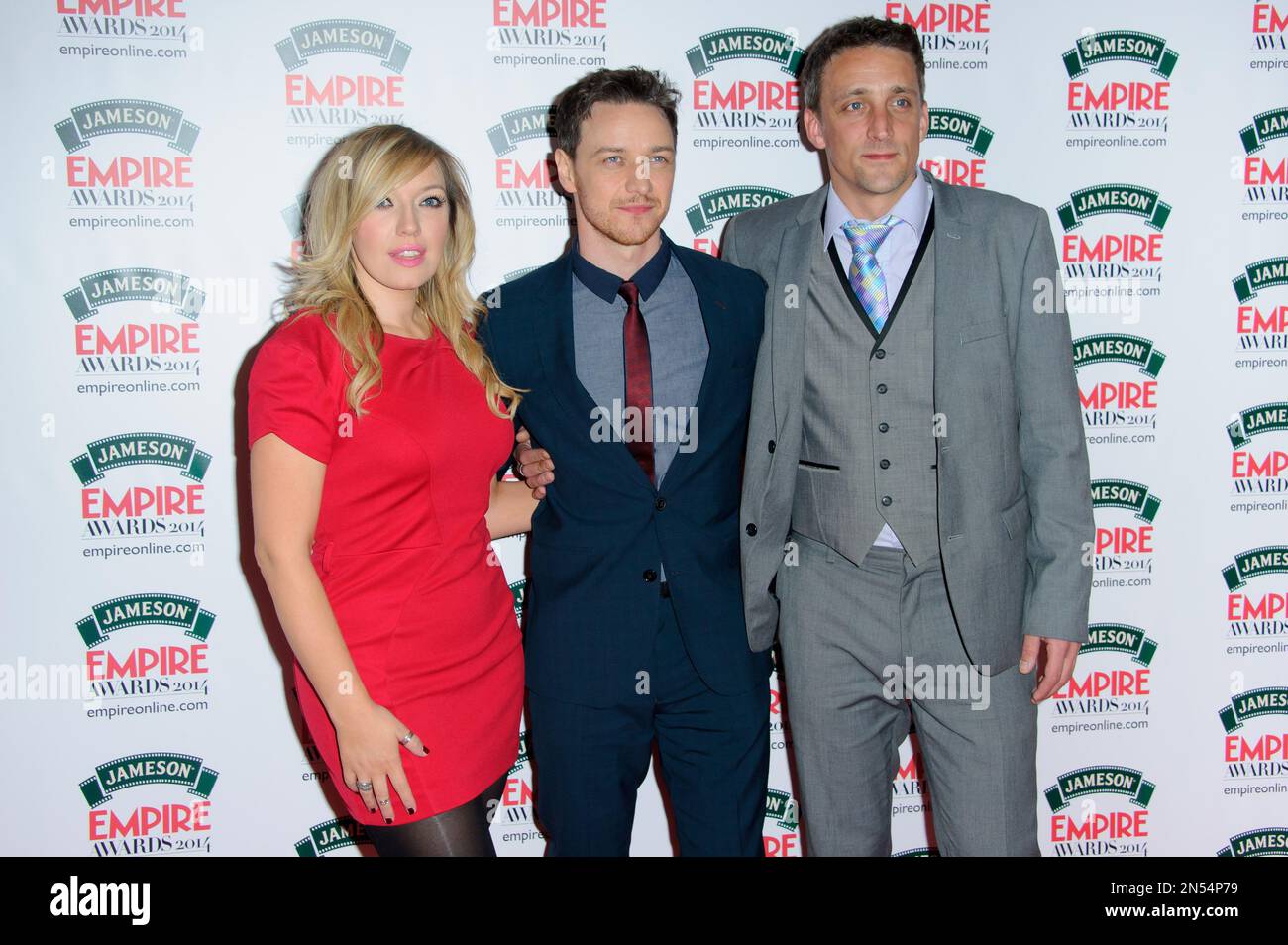 Joy McAvoy and James McAvoy arrive for the Empire Awards at a central ...