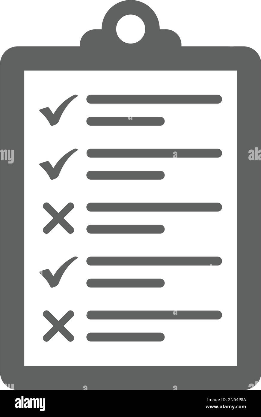 Examination, checklist icon is isolated on white background. Use for ...