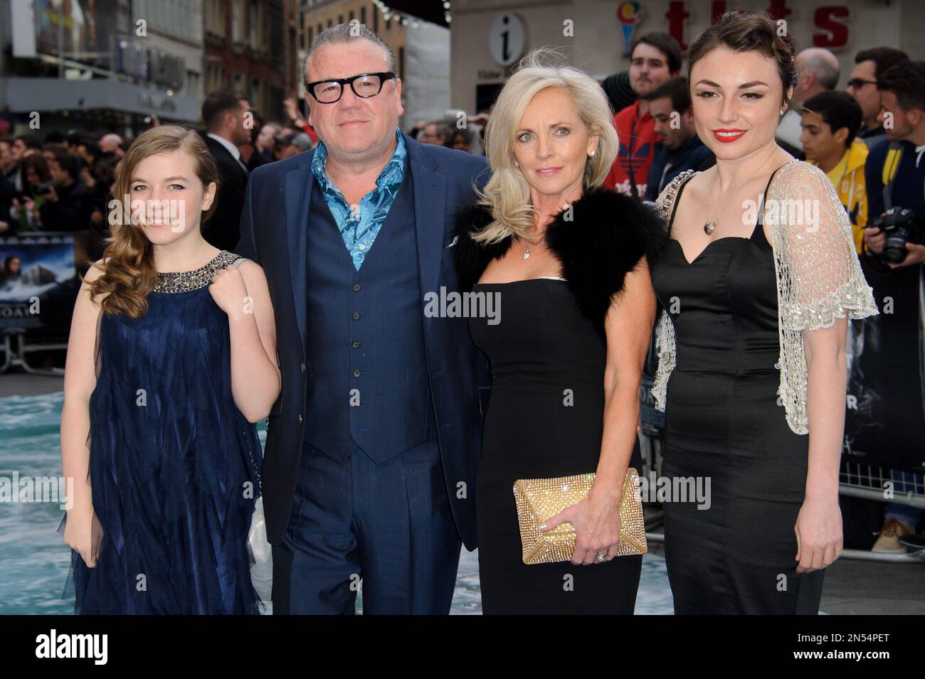 Ellie Winstone, Ray Winstone, Elaine Winstone and Lois Winstone arrive ...