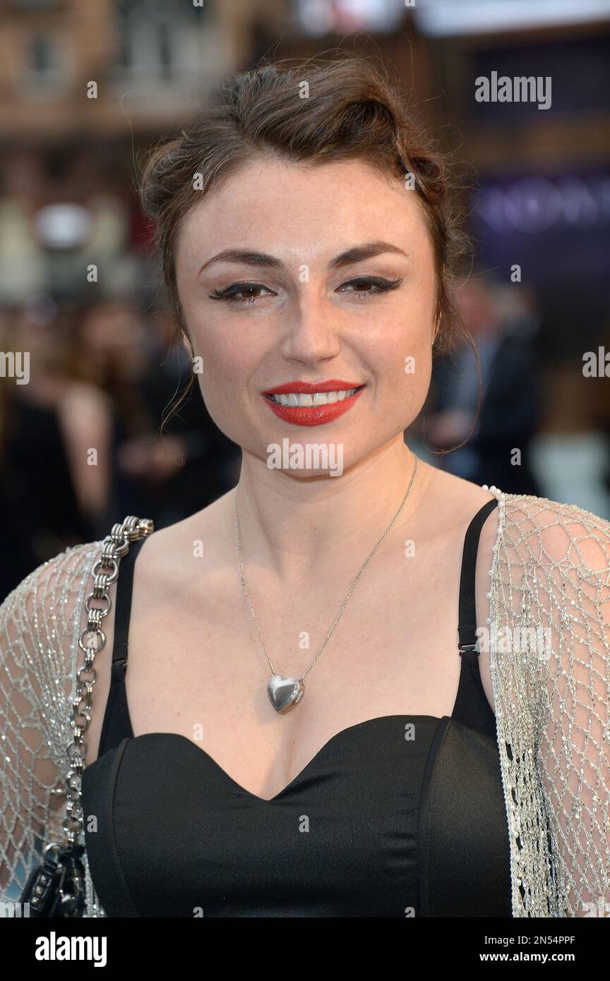 Lois Winstone arrives at the UK premiere of Noah in Leicester Square ...