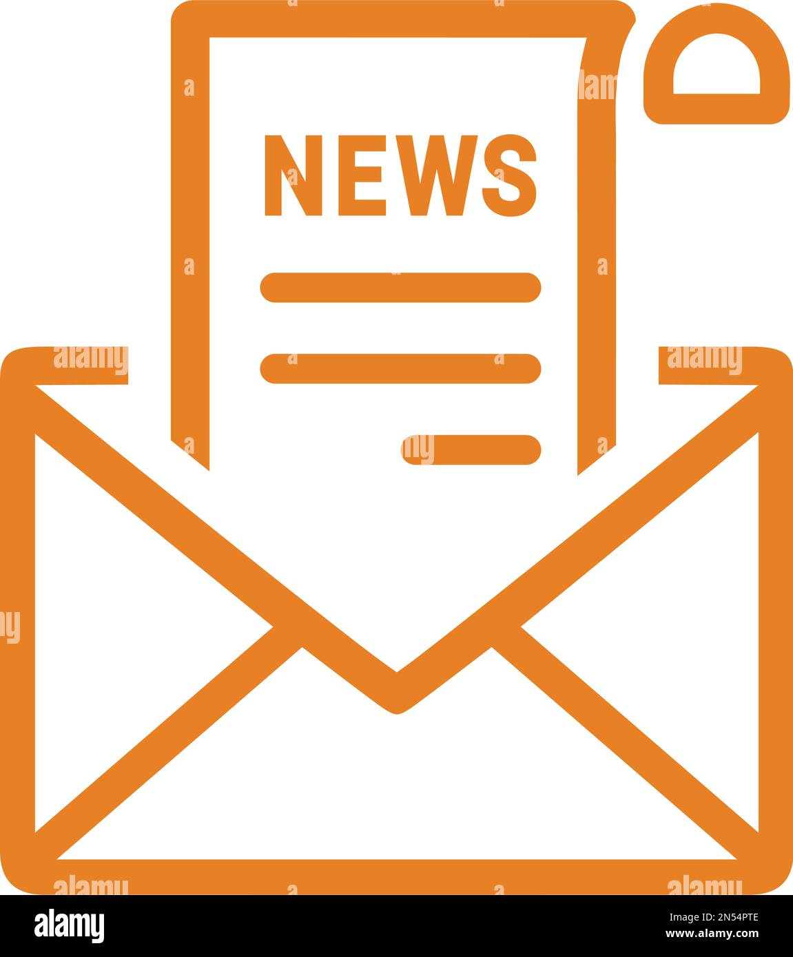 Email, newsletter, letter, read icon. Well organized simple vector ...