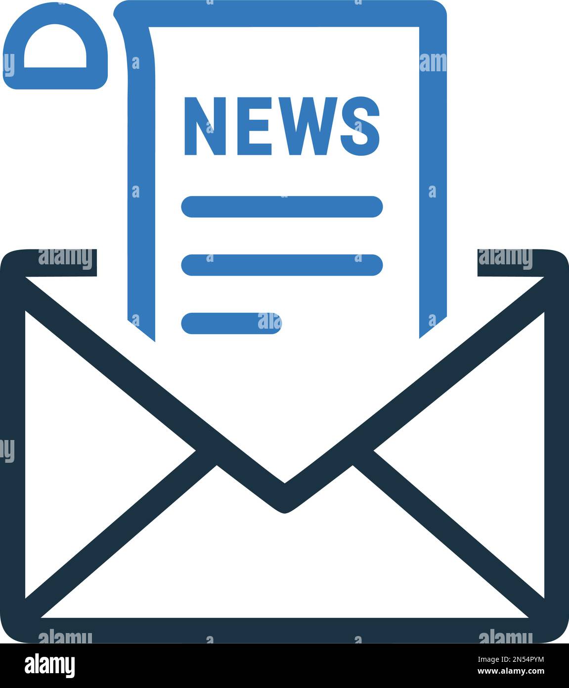 Email, newsletter, letter, read icon. Well organized simple vector ...