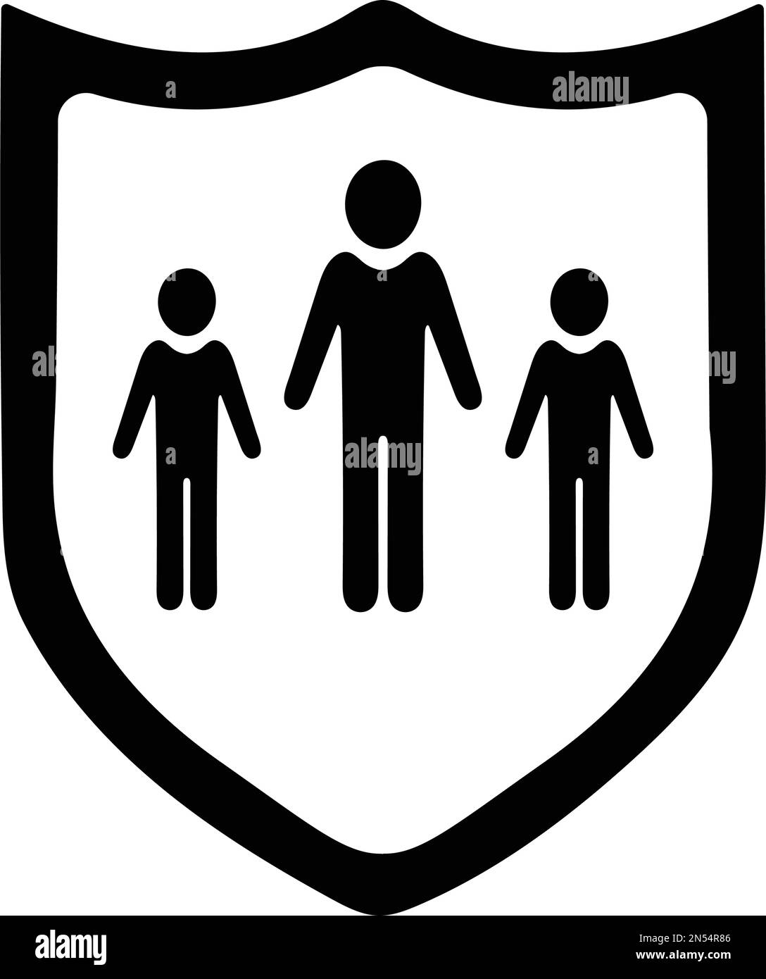 Family, life insurance icon. Use for commercial, print media, web or ...