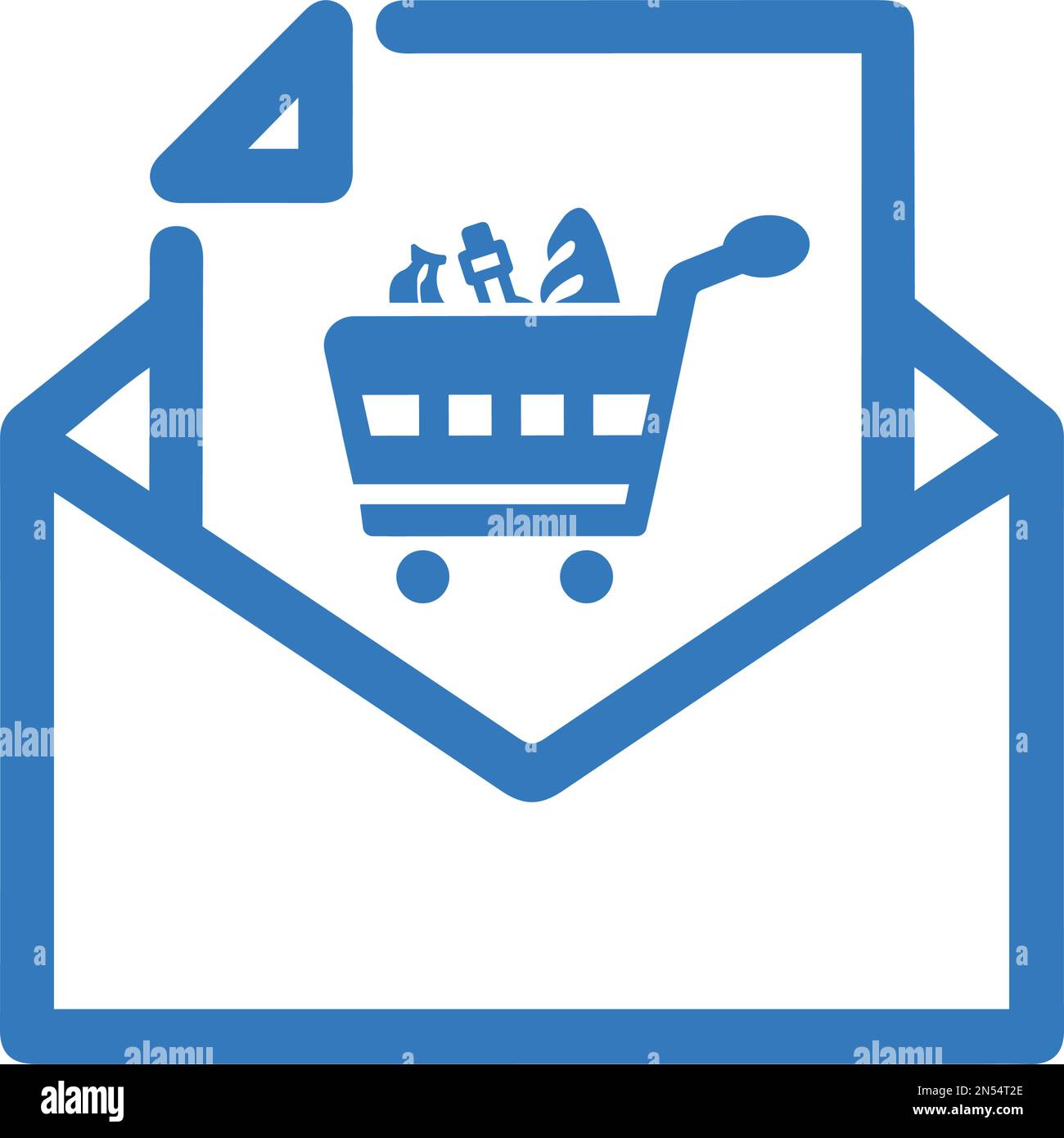 Email, shopping, ecommerce icon is isolated on white background. Use ...