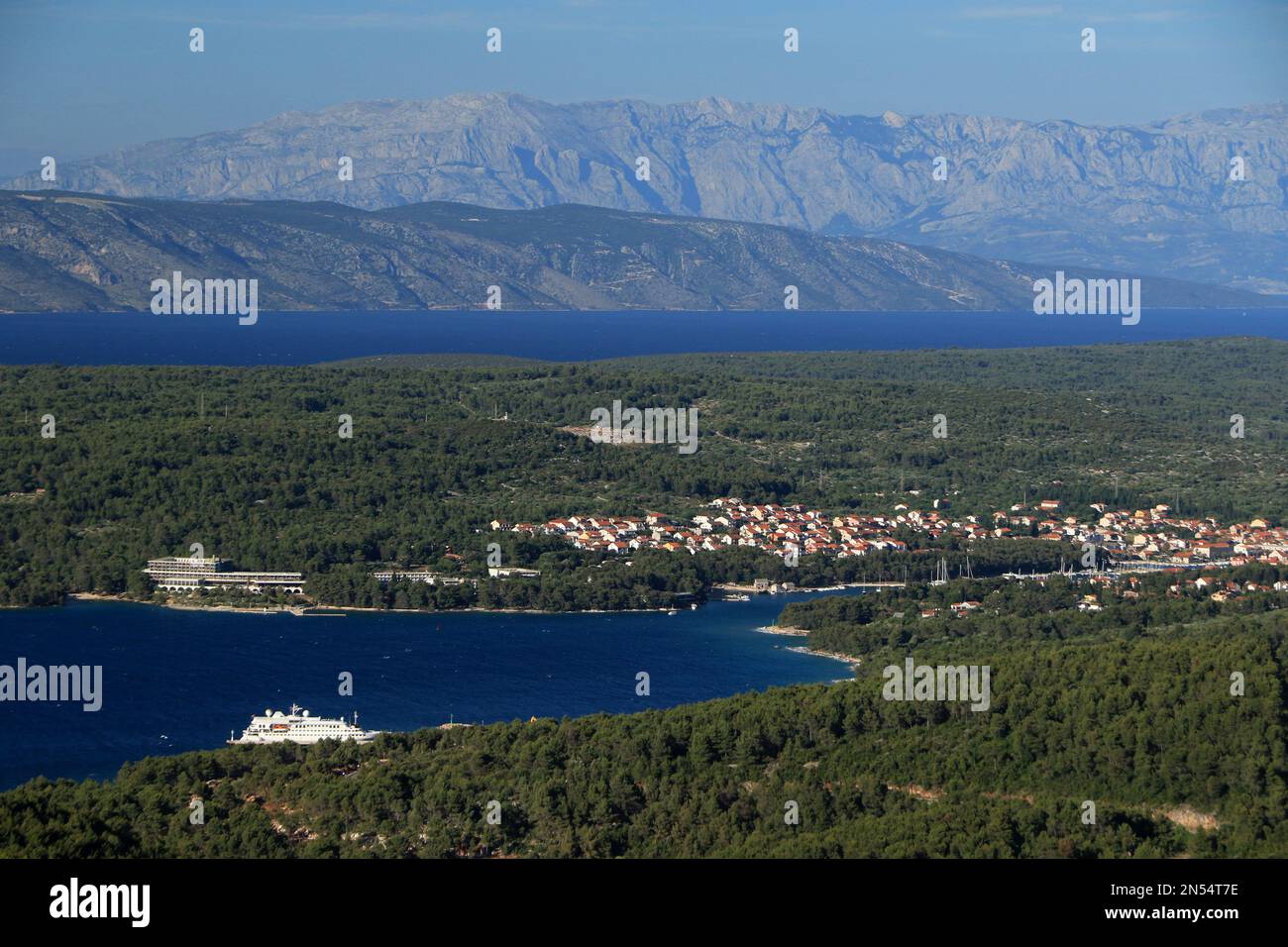Stari Grad town in the end of Stari Grad Bay, Hvar Island, Croatia ...