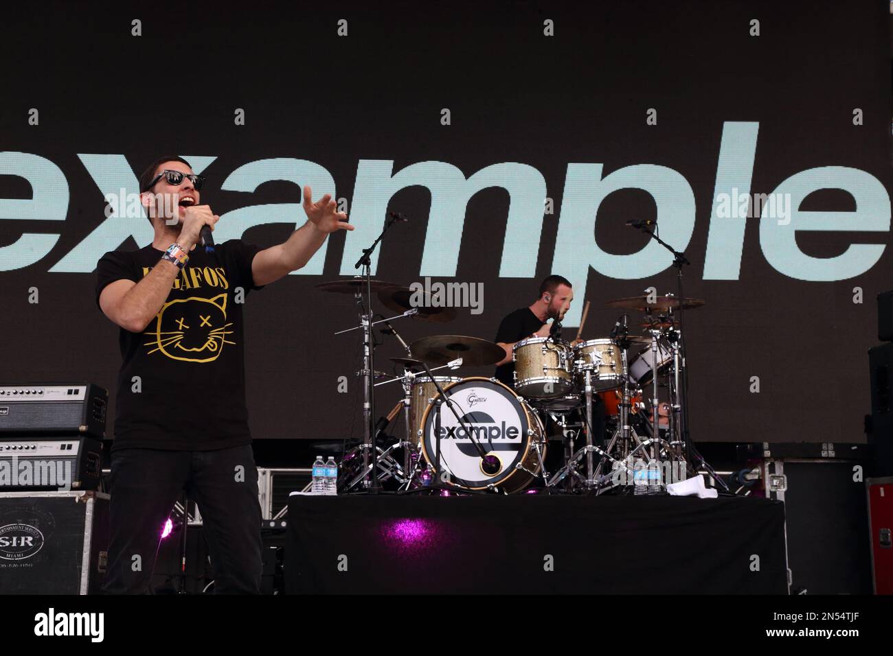 Elliot John Gleave aka Example performs at the Ultra Music Festival at ...