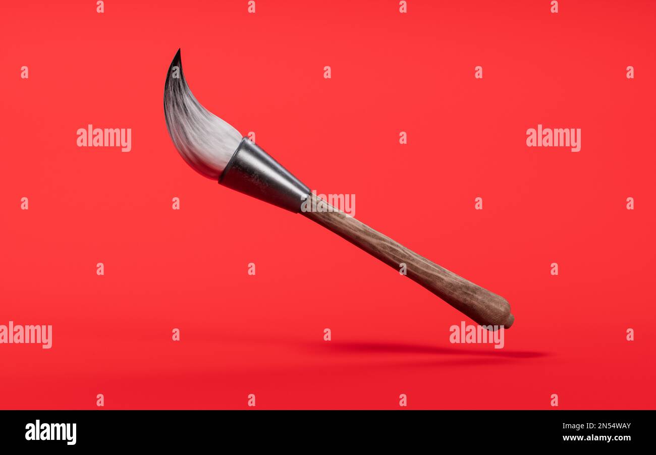 Ancient Chinese brush, 3d rendering. Digital drawing Stock Photo - Alamy
