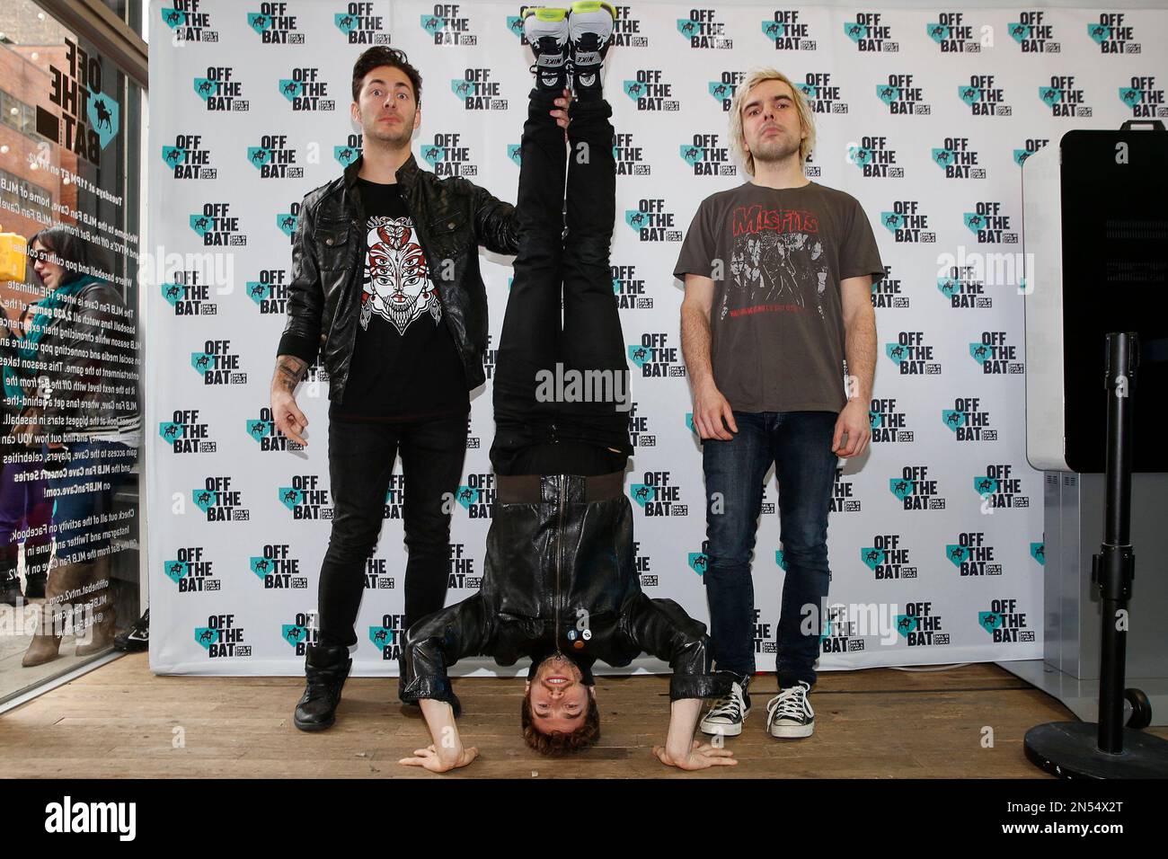 Louis Vecchio, David Boyd, Soren Hansen of the band New Politics is ...
