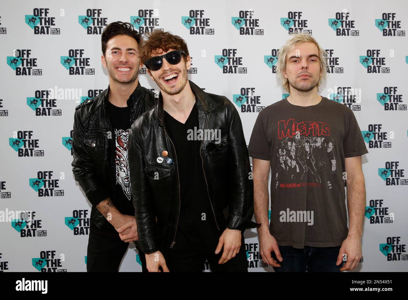 Louis Vecchio, David Boyd, Soren Hansen of the band New Politics is ...