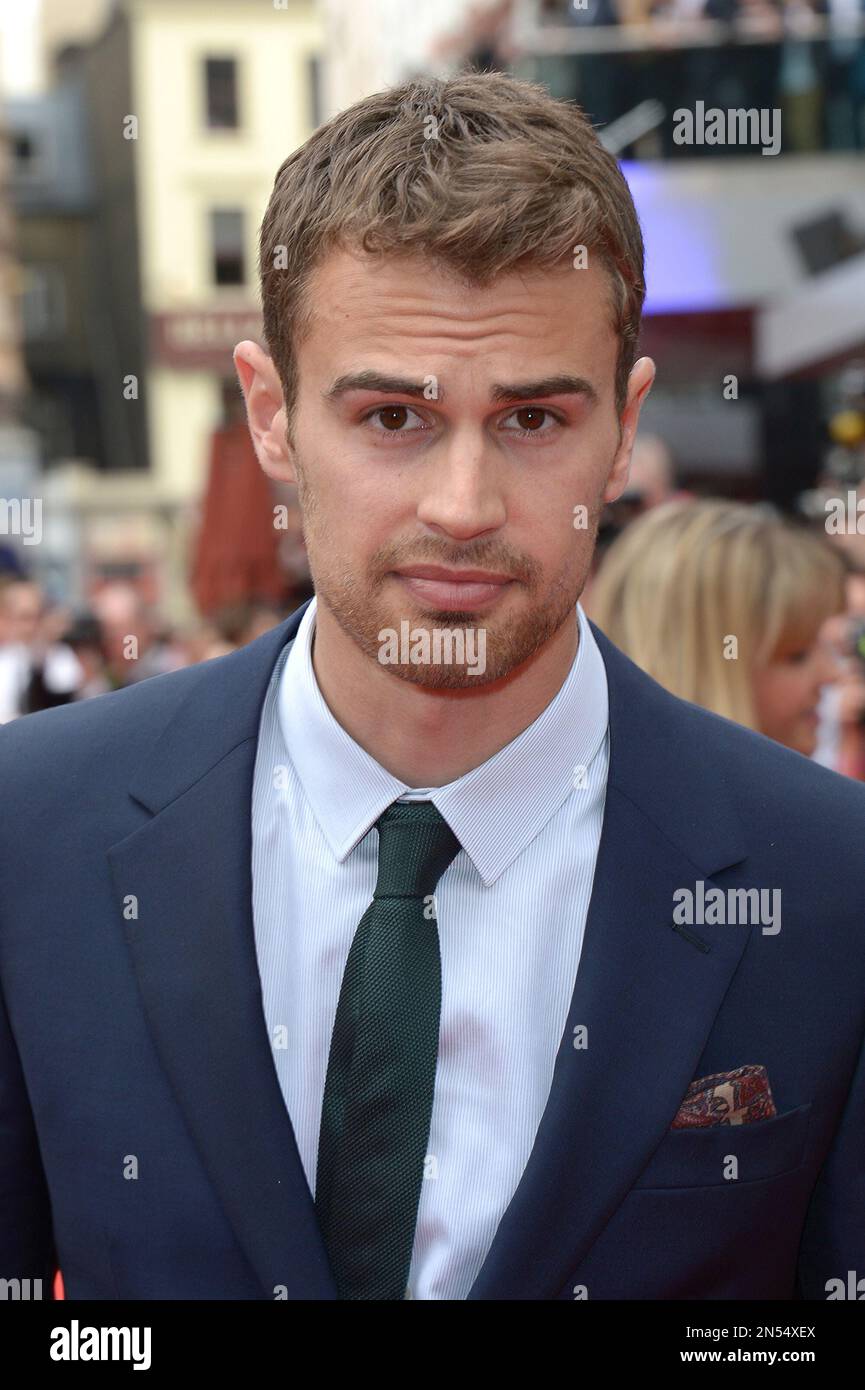Actor Theo James arrives at the European film premiere of Divergent in ...