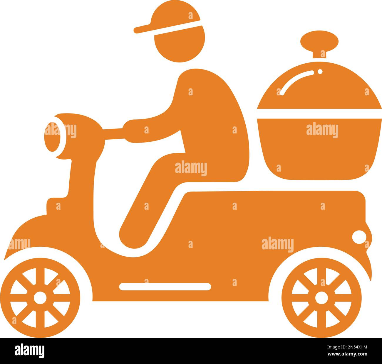 Food messenger Stock Vector Images - Alamy