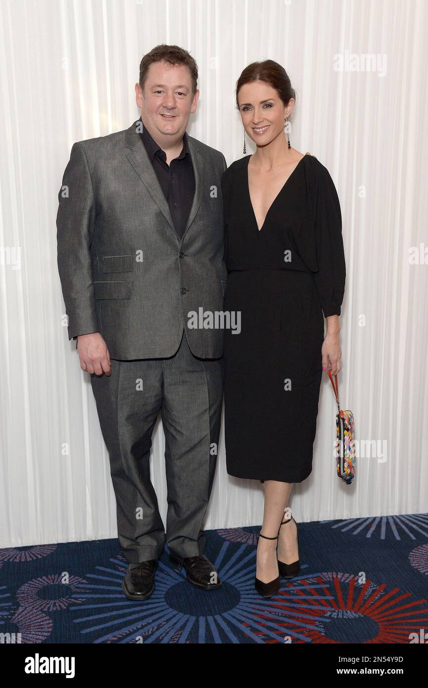 Johnny Vegas and Maia Dunphy attend the Empire Awards 2014 at the ...
