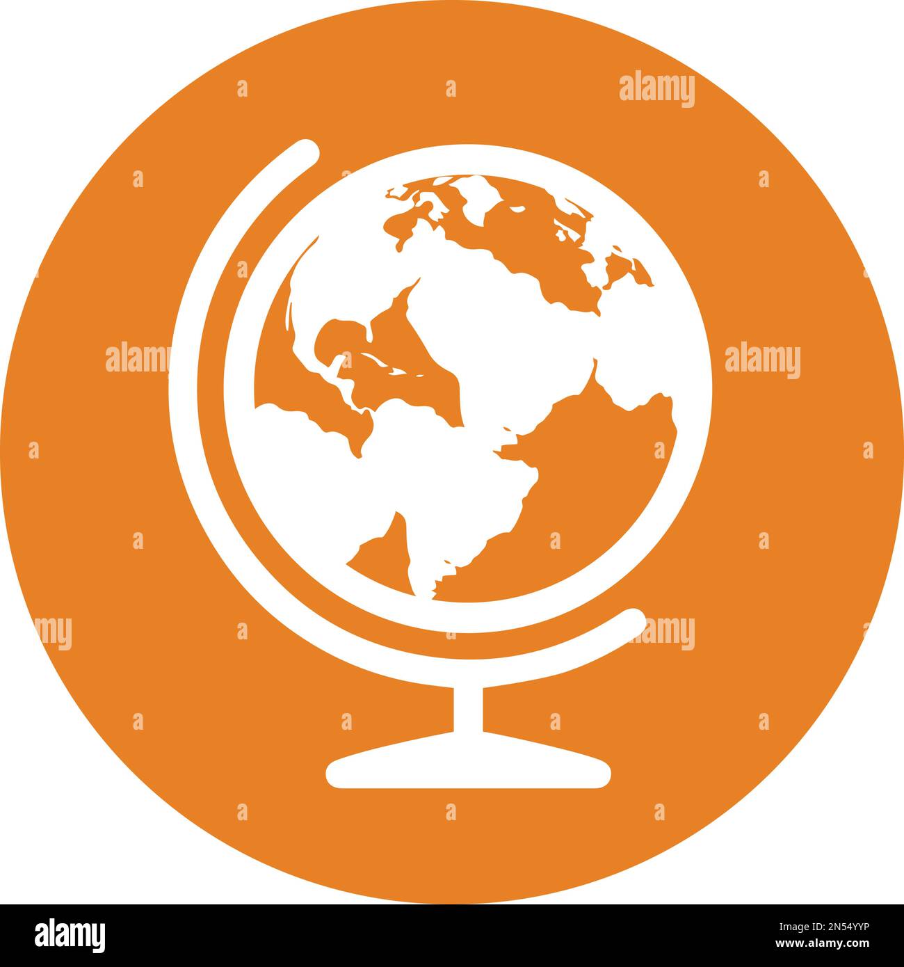 globe icon is isolated on white background. Use for graphic and web ...
