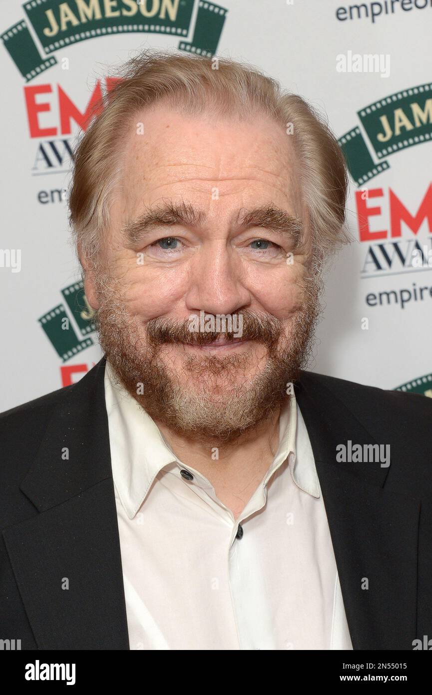 Brian Cox poses for photographers in the press room during the Jameson ...