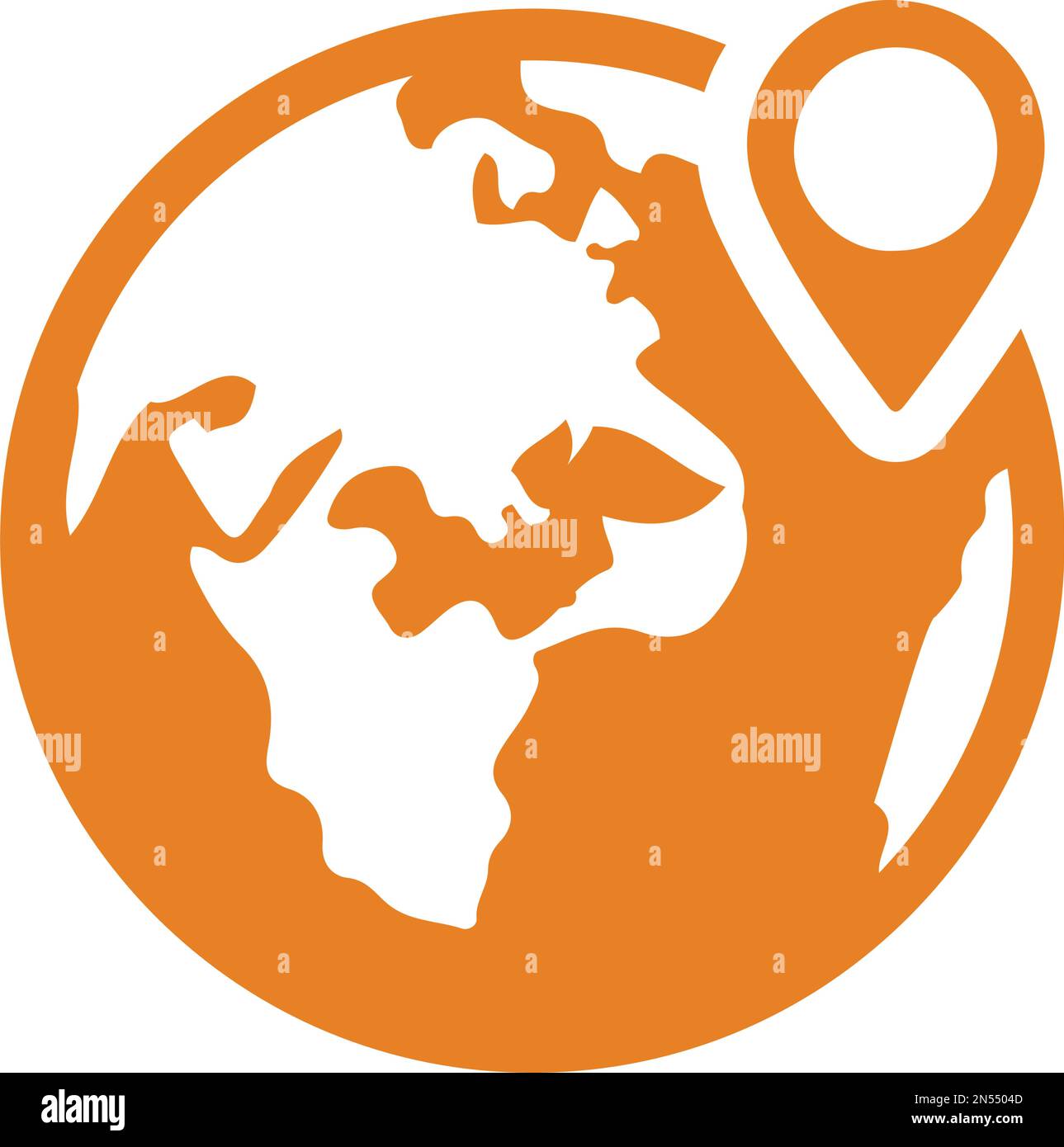 Gaps, navigation, globe, location icon. use in designing and developing ...