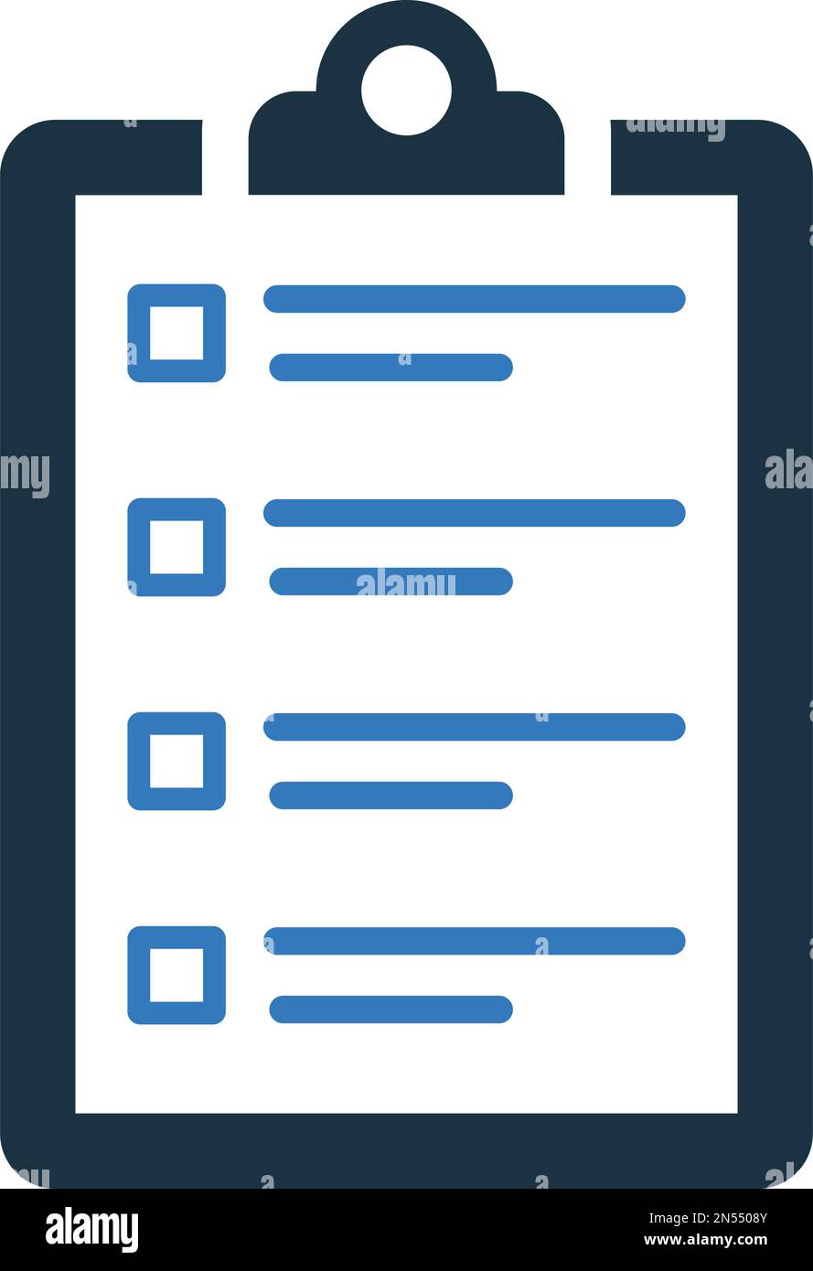 Examination, sheet icon is isolated on white background. Use for ...