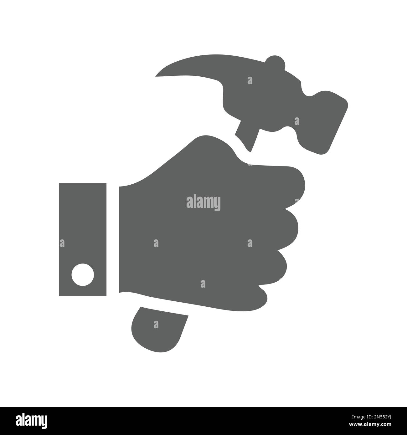 Hammer pictogram Black and White Stock Photos & Images - Alamy