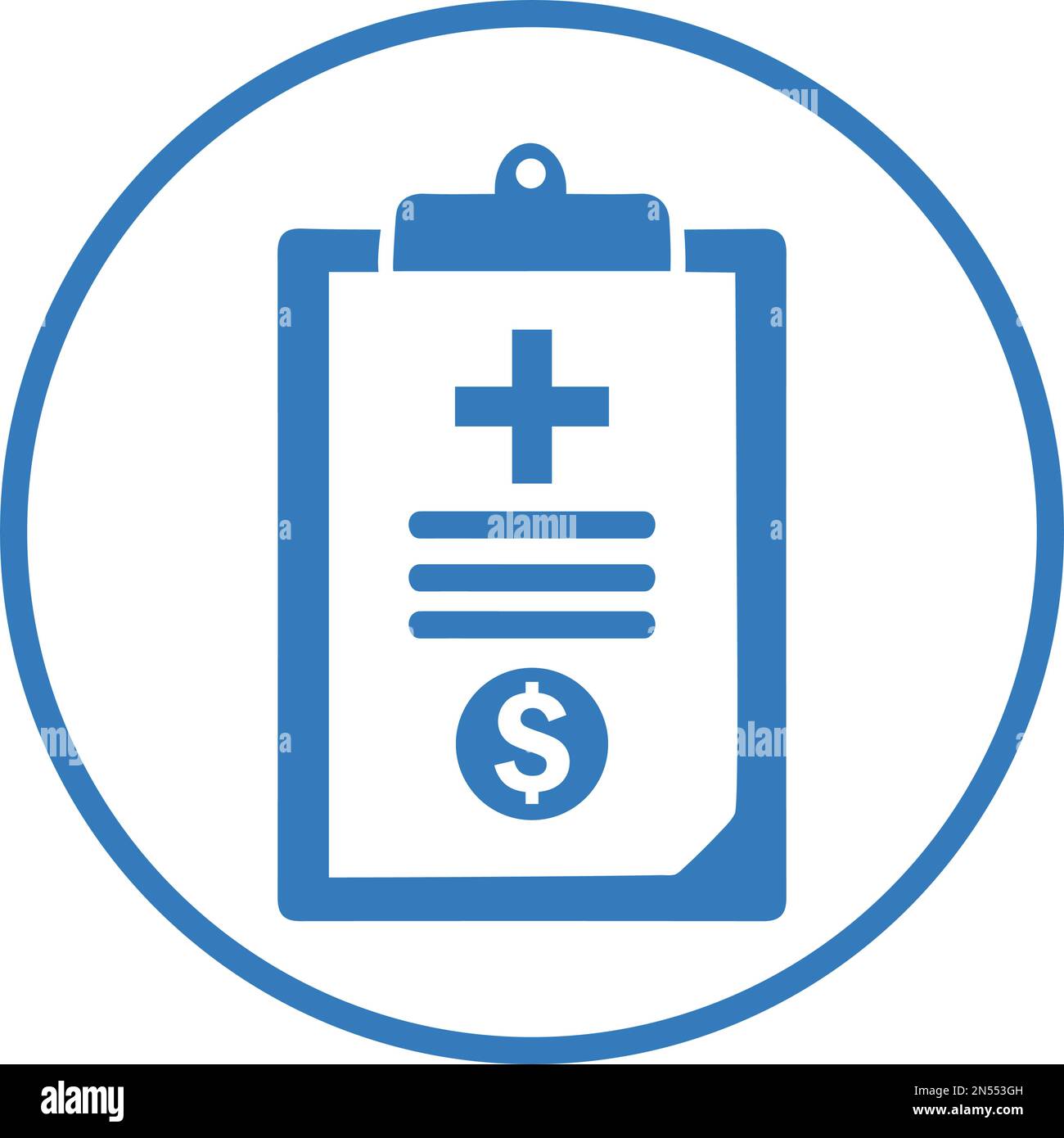 Hospital bill icon. Use for commercial, print media, web or any type of ...